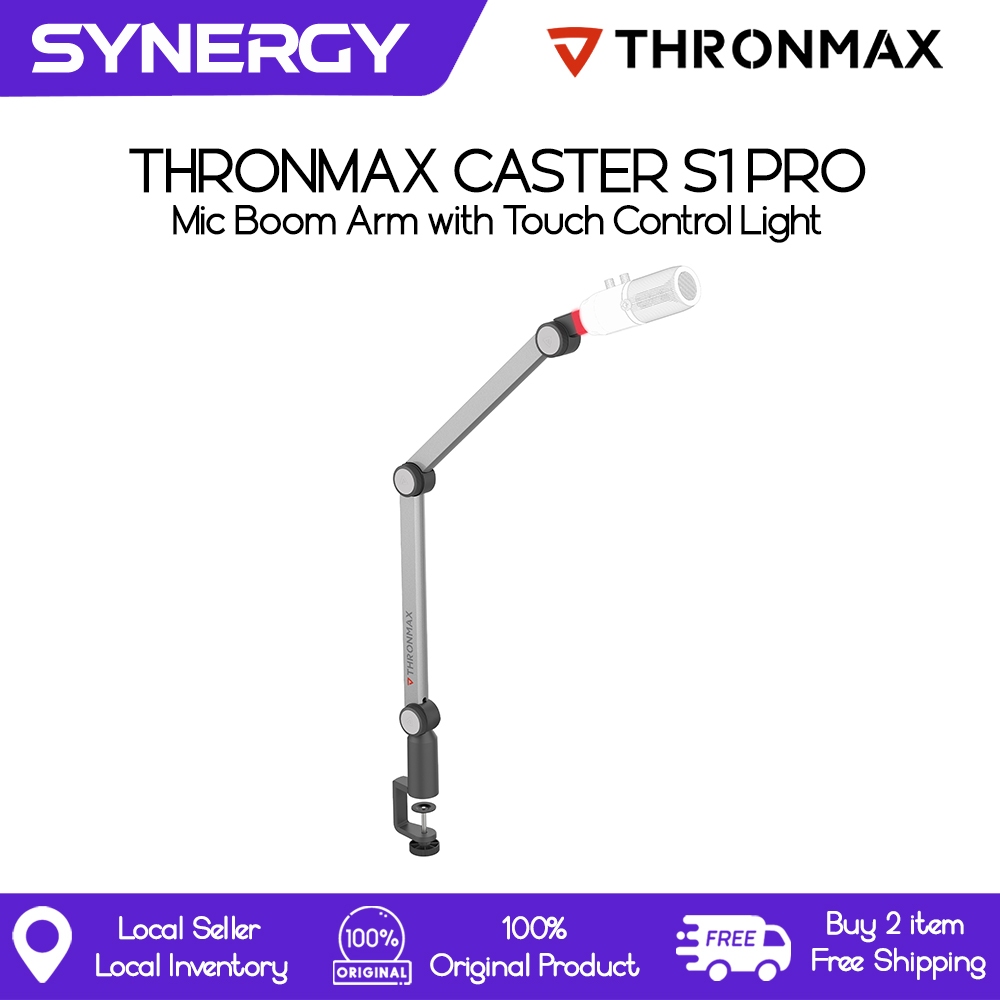 Thronmax Mic Boom Arm Caster S1 Pro with Touch Control Light | Shopee ...