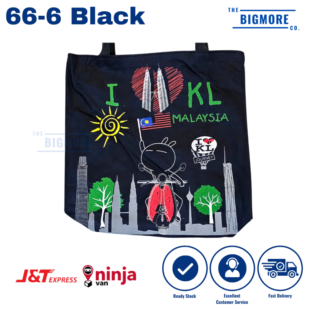 💙Ready Stock💙 40 Designs I Love KL Tote Bags We Are Malaysians City ...