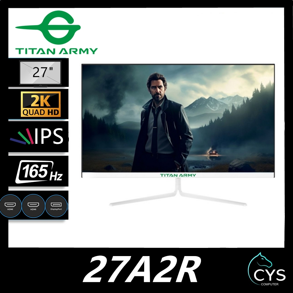 TITAN ARMY 27A2R 27" IPS 2K WQHD 165HZ 1MS FREESYNC GAMING MONITOR ...