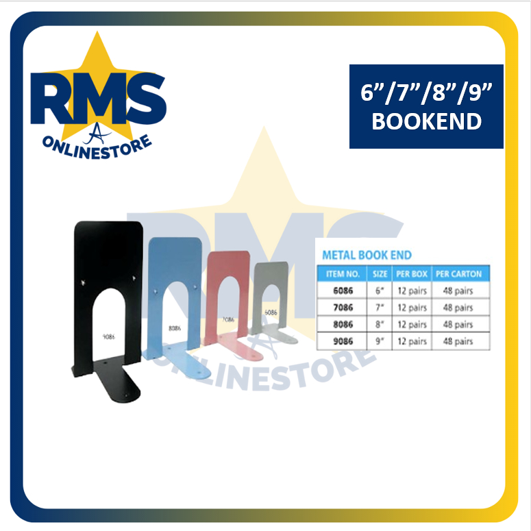 Bookend 6" / 7" / 8" / 9" Metal Book End | Shopee Malaysia