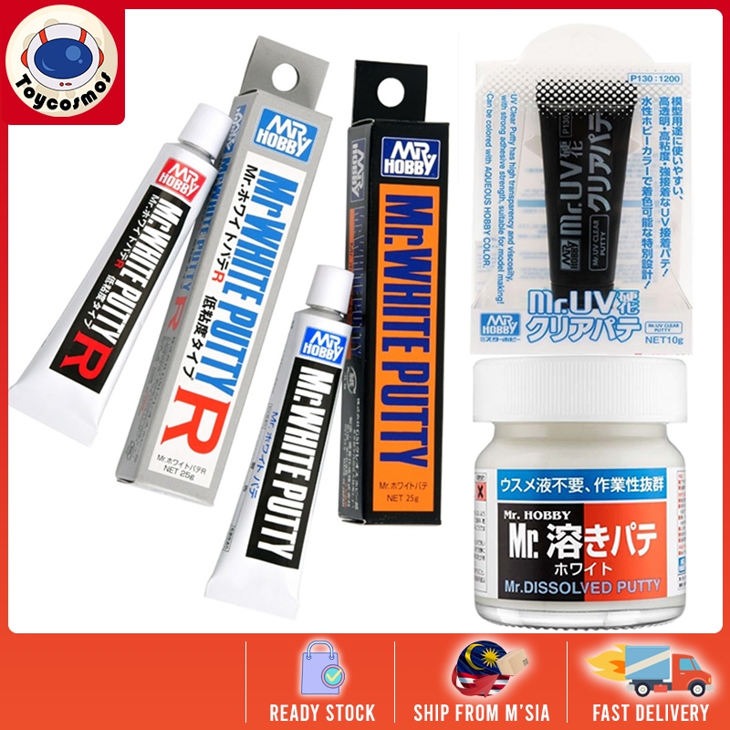 Mr. Hobby Mr. White Putty Mr. White Putty R Low Viscosity Mr.UV Clear ...