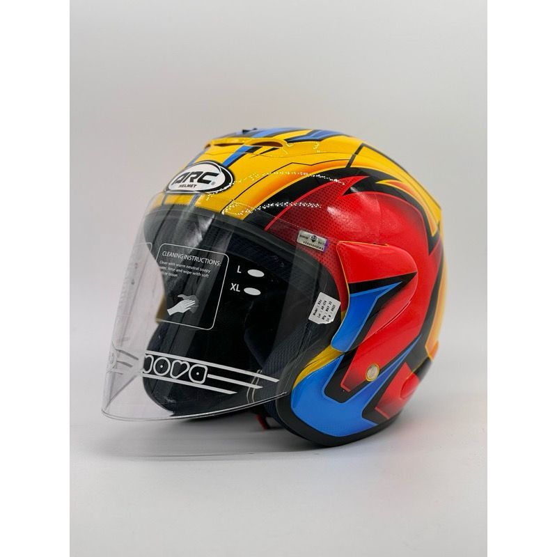 ARC RITZ HELMET FLASH YELLOW ORIGINAL | Shopee Malaysia