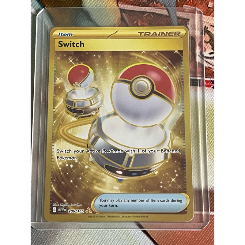 Pokemon TCG SV3.5 151 - Switch - 206/165 - Gold Secret Rare | Shopee ...