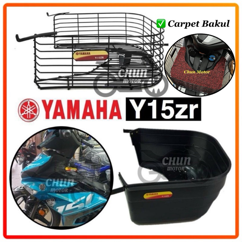 High Quality Basket Yamaha Y15zr (V1 & V2) YSUKU 150 (Bakul Besi/PVC/Motor Raga) Y15 | Shopee ...