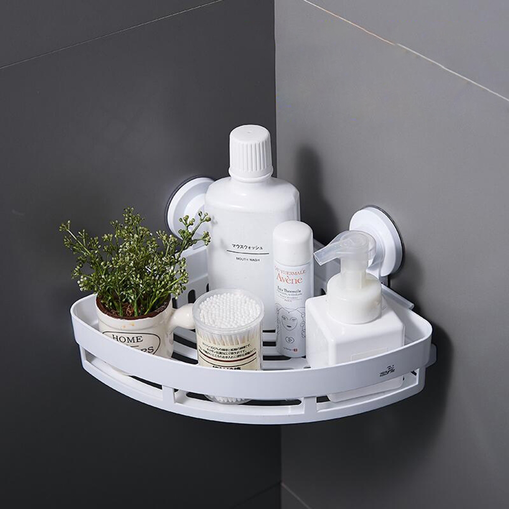 Bathroom suction wall low railing triangle shelf, paste type wall ...