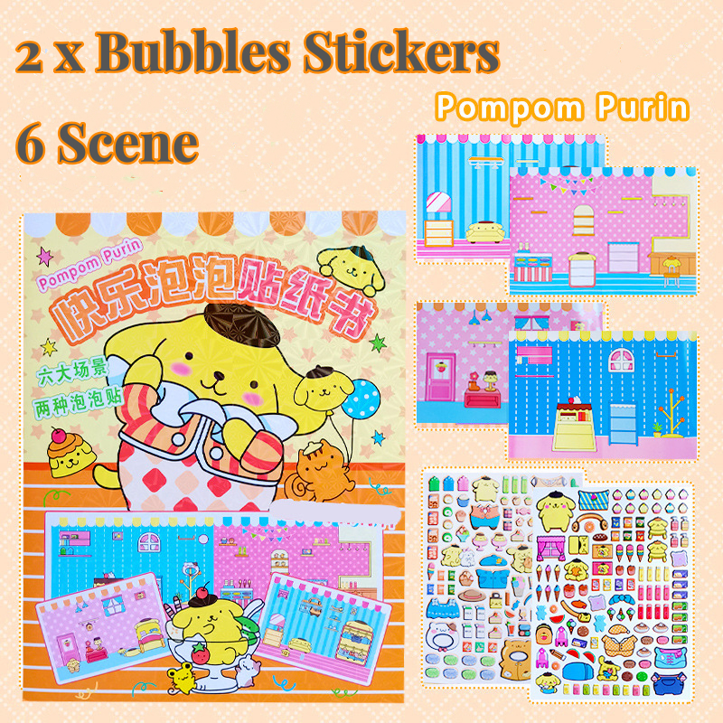 CW Journal Sanrio Bubble Stickers Book 4 type- Kuromi|My Melody ...