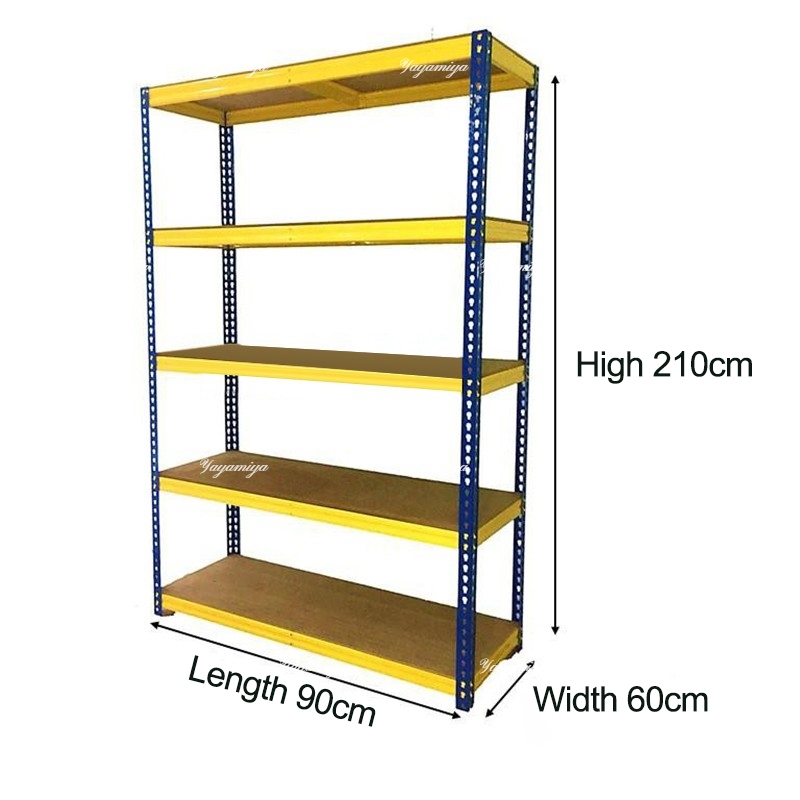 🔥5 Tier Boltless Heavy Duty Rack Metal Frame Rak Besi Bertingka ...