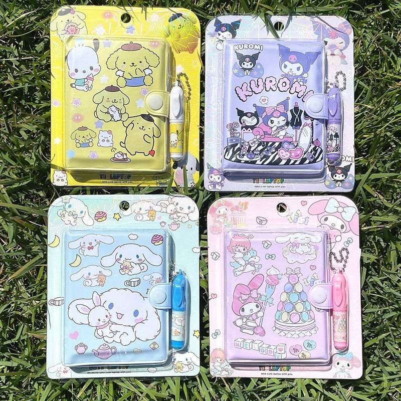 Sanrio Mini Notebook Pen Set 7 x 6cm Diary Student Cute Pocket Notepad ...