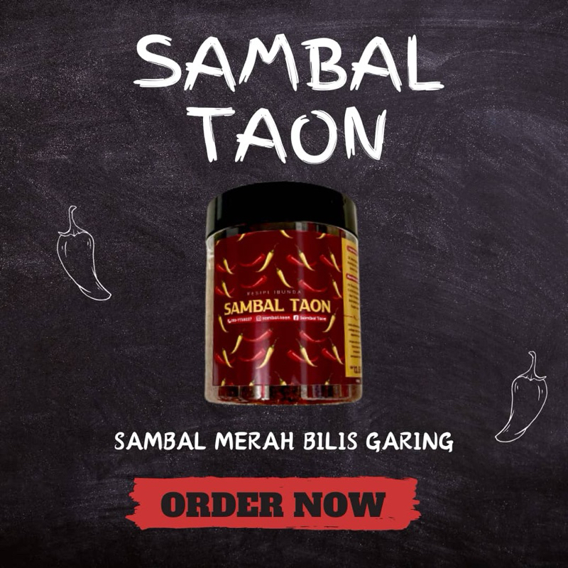 Sambal Taon ( 𝑺𝙖𝒎𝙗𝒂𝙡 𝙈𝒆𝙧𝒂𝙝 𝘽𝒊𝙡𝒊𝙨 𝙂𝒂𝙧𝒊𝙣𝒈 ) | Shopee Malaysia