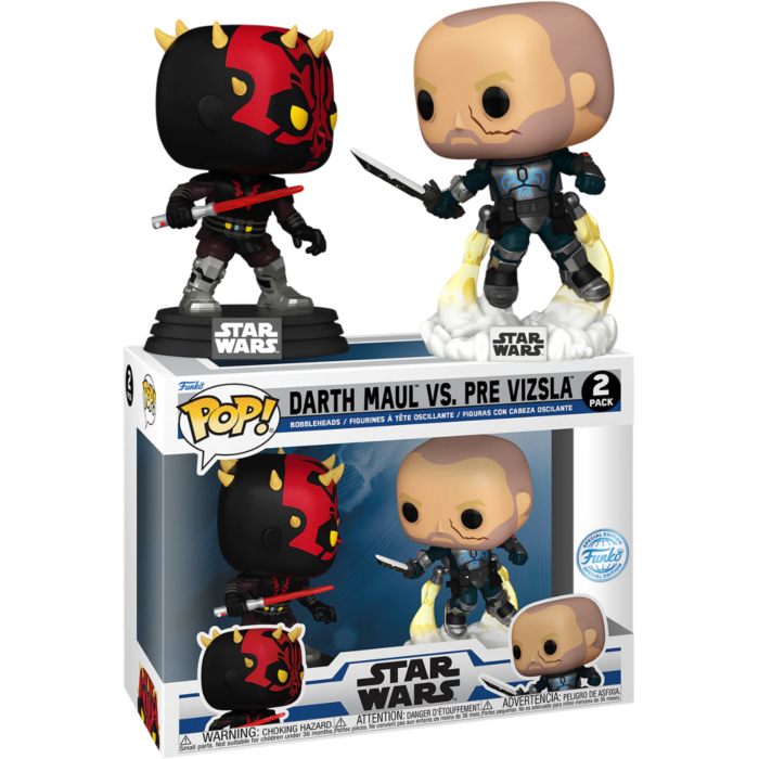 Funko Pop! Star Wars The Clone Wars - Darth Maul Vs Pre Vizsla (2 Packs ...