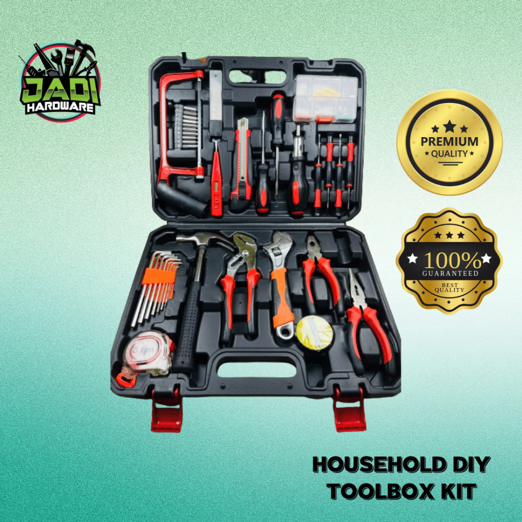 HOUSEHOLD DIY TOOLBOX KIT | Shopee Malaysia