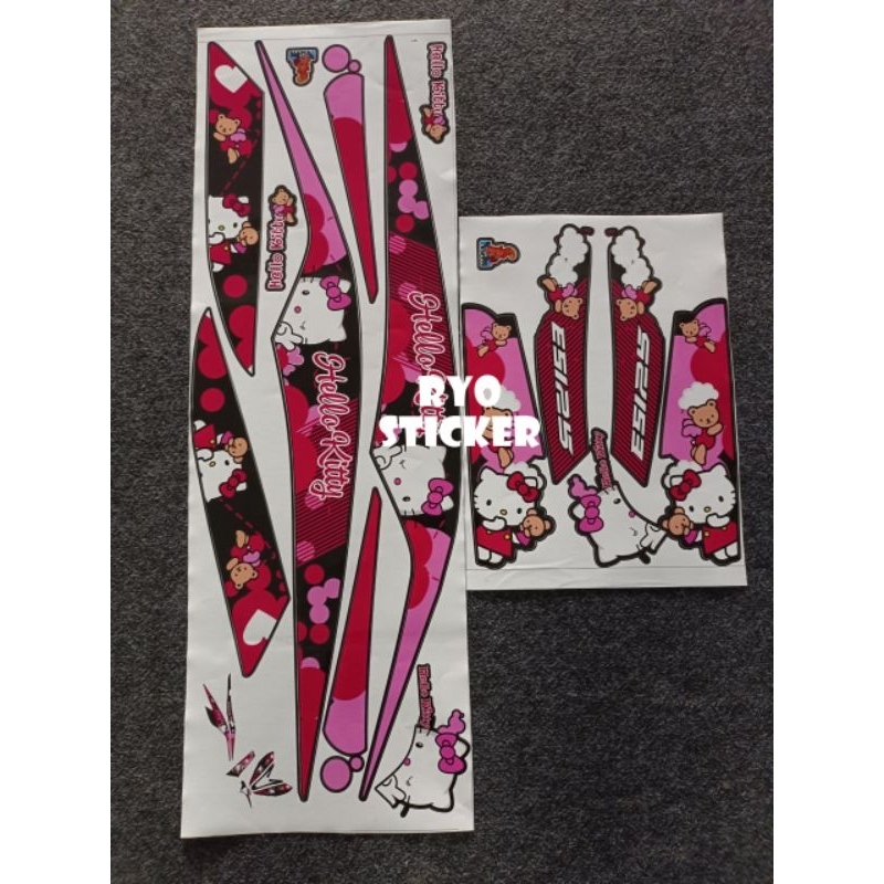 STICKER WMOTO ES 125/ ES125 LUMUT BATIK /RC/ HELLO KITTY /SPECIAL ...