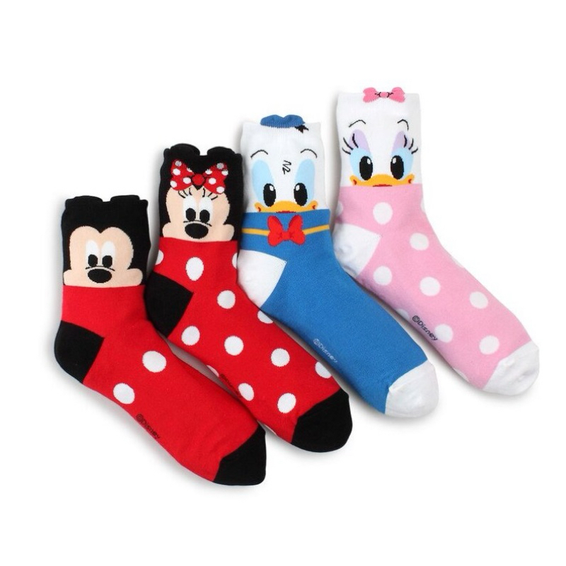Disney Mickey Minnie Mouse Donald Daisy Duck Cartoon Korean Socks ...
