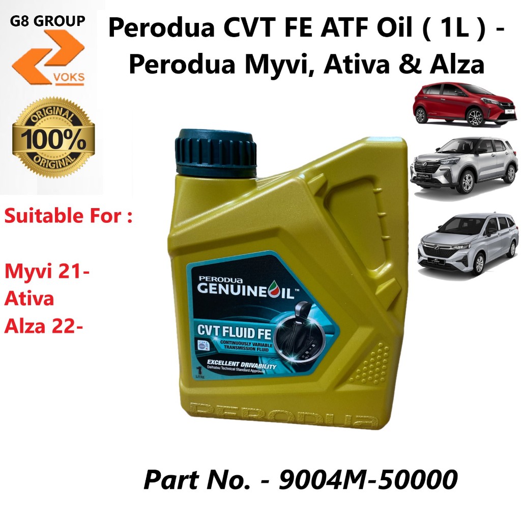 Perodua CVT FE Auto Transmission Oil ( ATF ) 1L ( 9004M-50000 ...