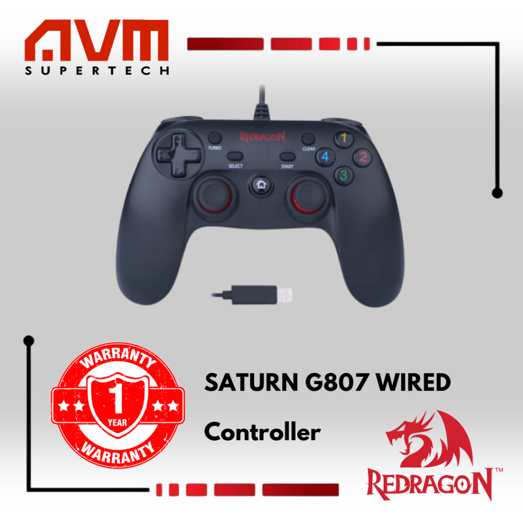 AVM REDRAGON SATURN G807 WIRED Plug and Play CONTROLLER | Shopee Malaysia