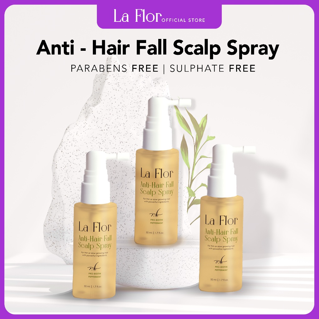 La Flor Anti hair fall hair tonic scalp serum scalp spray | Shopee Malaysia