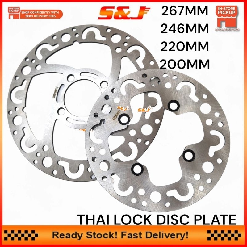 THAI LOCK DISC BRAKE PLATE LC135 Y15ZR Y16ZR LC5S Y125Z 267 245 220 200 ...