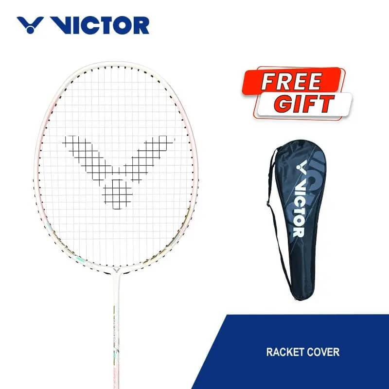 VICTOR Thruster K 8L Badminton Racket FREE STRING & GRIP+ COVER ...