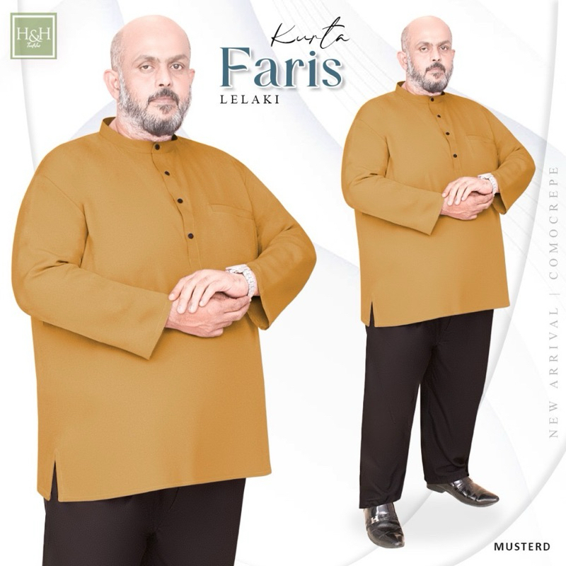 *NEW ARRIVAL* PLUS SIZE FARIS MEN KURTA BY FASHIONFOEVER | Shopee Malaysia