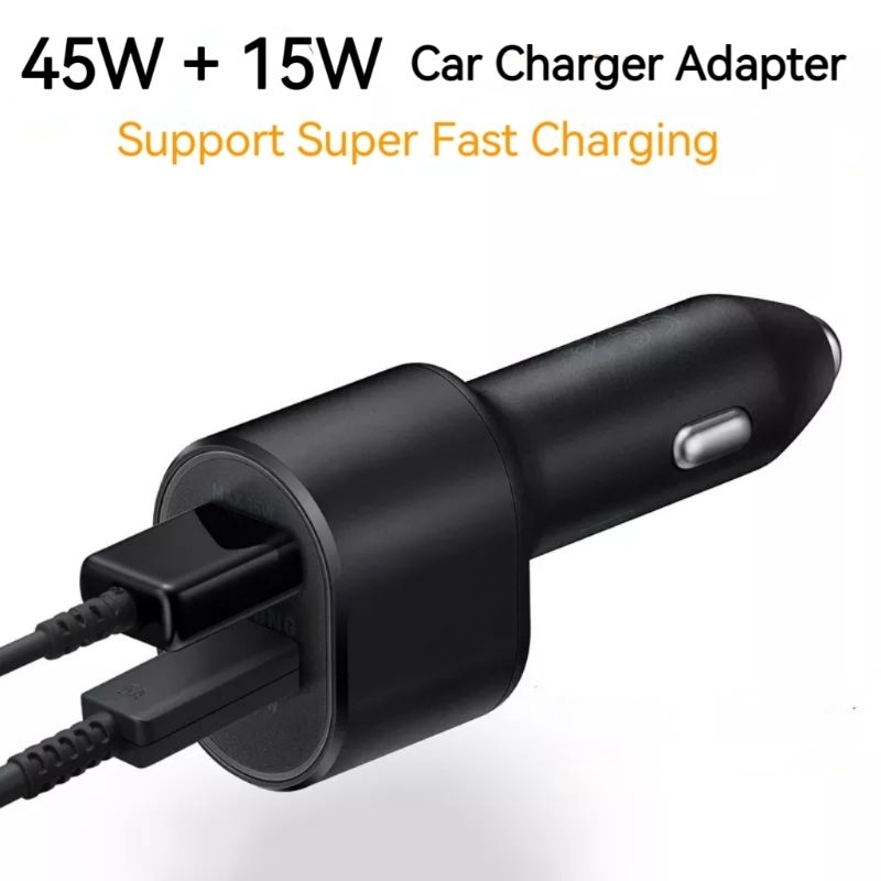 Galaxy S23 Ultra S22 Ultra 45W Car Charger Adapter Dual USB Adapter ...