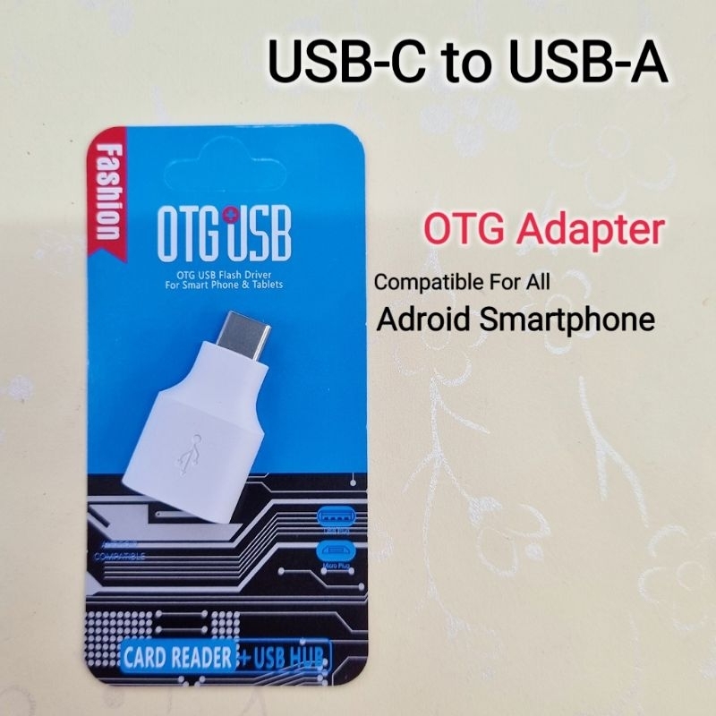 USB-C TO USB-A OTG Adapter Connector Support Data Transfer Wireless ...