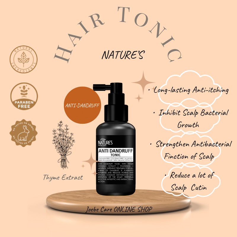 Nature’s Anti Dandruff Tonic [Nature’s Organic Sense] 100ml | Shopee ...