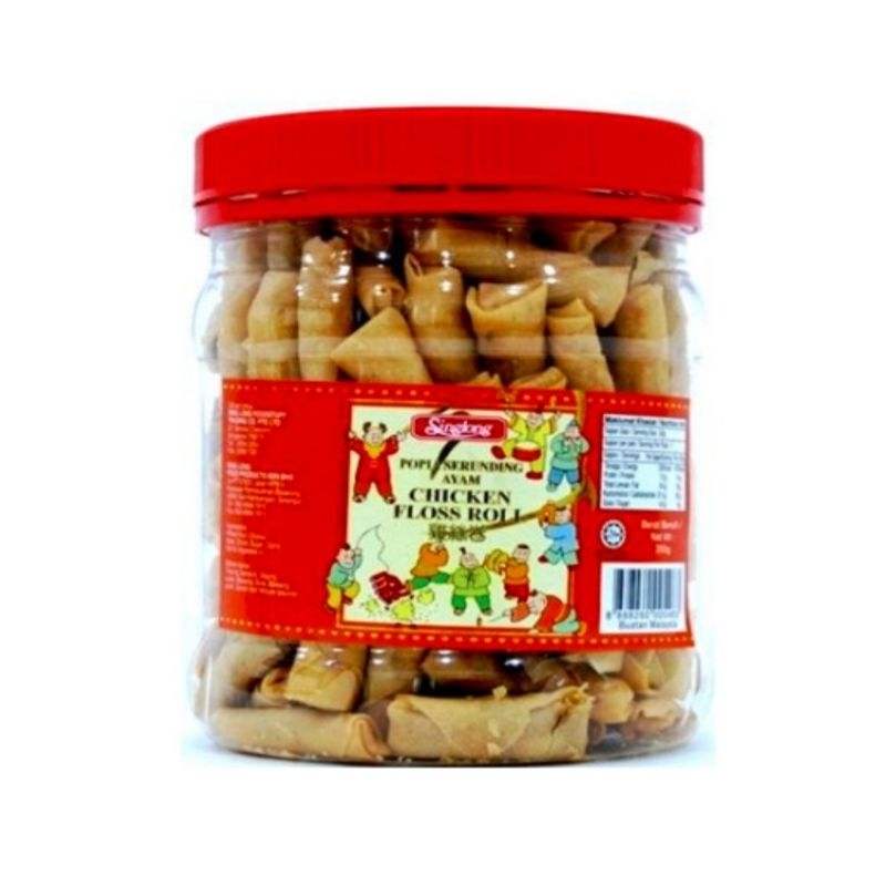 Singlong Chicken Floss Roll 350g/ Prawn Rolls 360g CNY Cookies Chinese ...