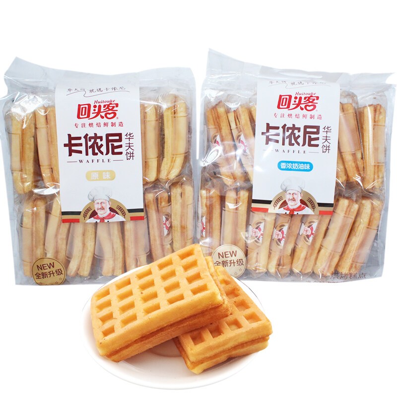 回头客 卡侬尼华夫饼 原味/香浓奶油味 120克 (5包) Mr.HTK Waffles | Shopee Malaysia