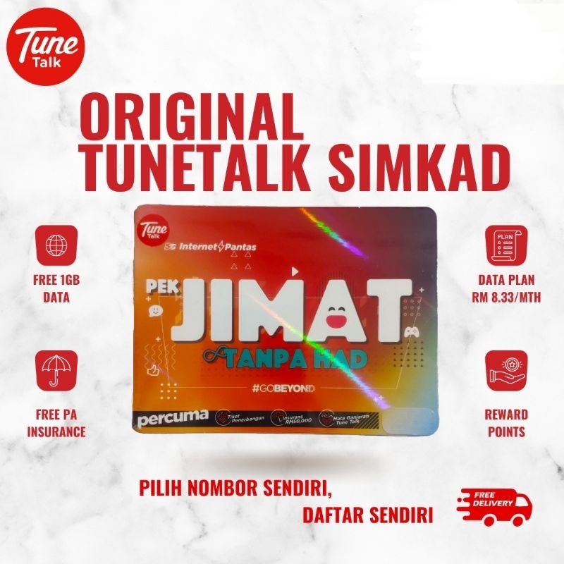 UNLIMITED DATA + FREE TOPUP RM2 ,SIM CARD COVERAGE CELCOM [TUNETALK ...