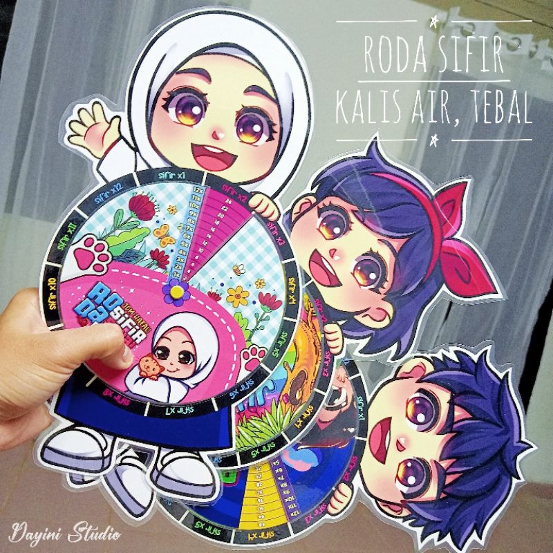 RODA SIFIR Waterproof Kalis Air Tebal A4 | Matematik | Bijak Sifir ...