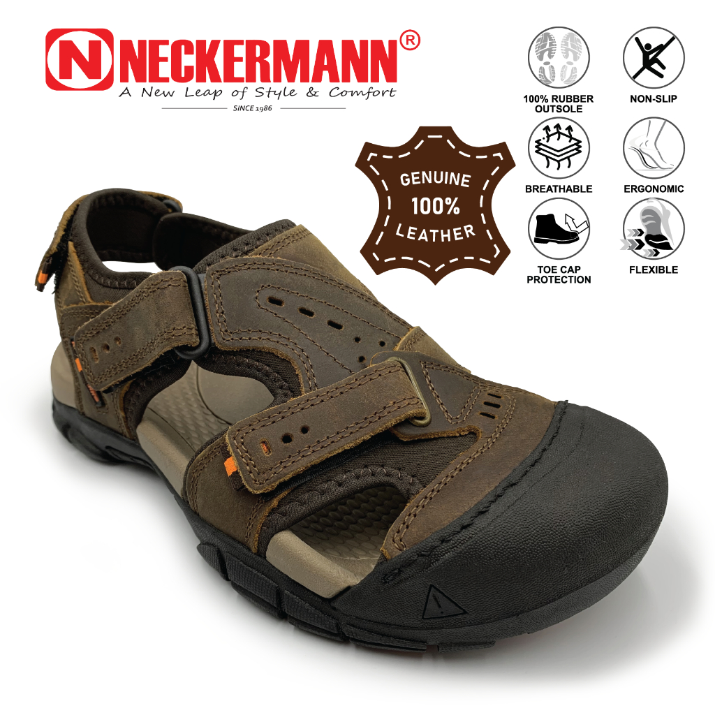 Neckermann Men's Wayfarer Hiking & Outdoor Sports Sandals in Genuine ...