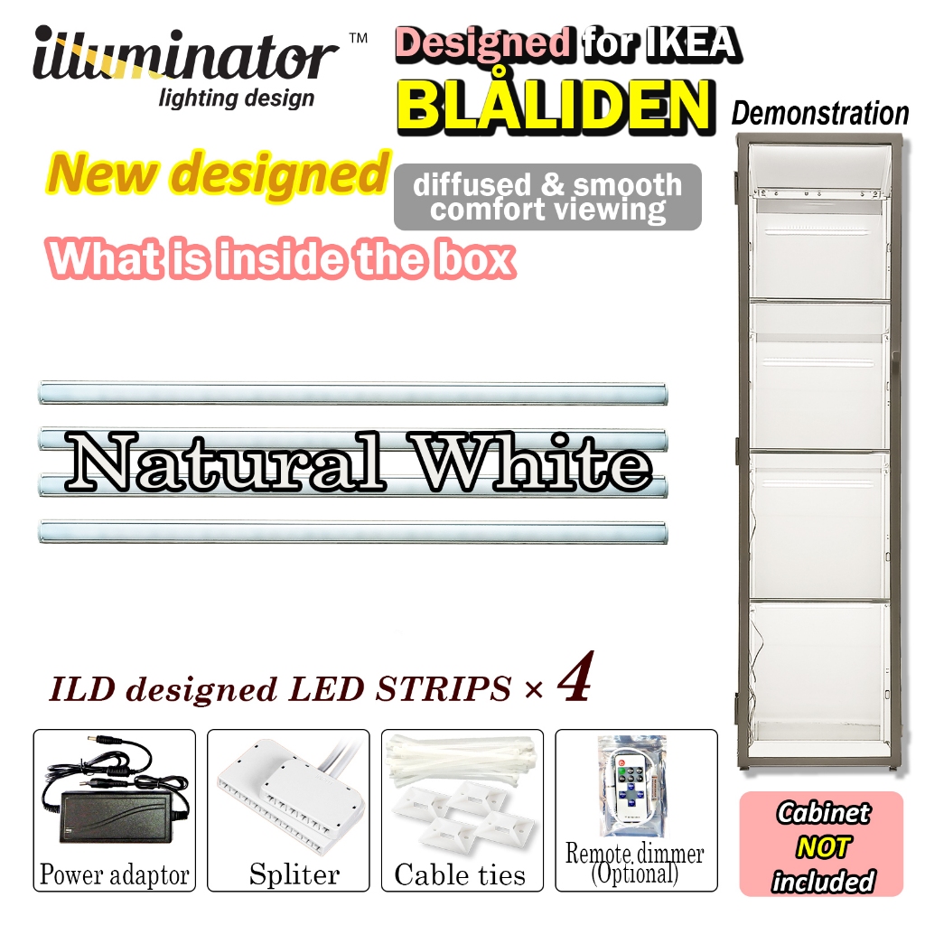 Diffused LED Strips Lighting Kits For IKEA BLÅLIDEN DETOLF also ...