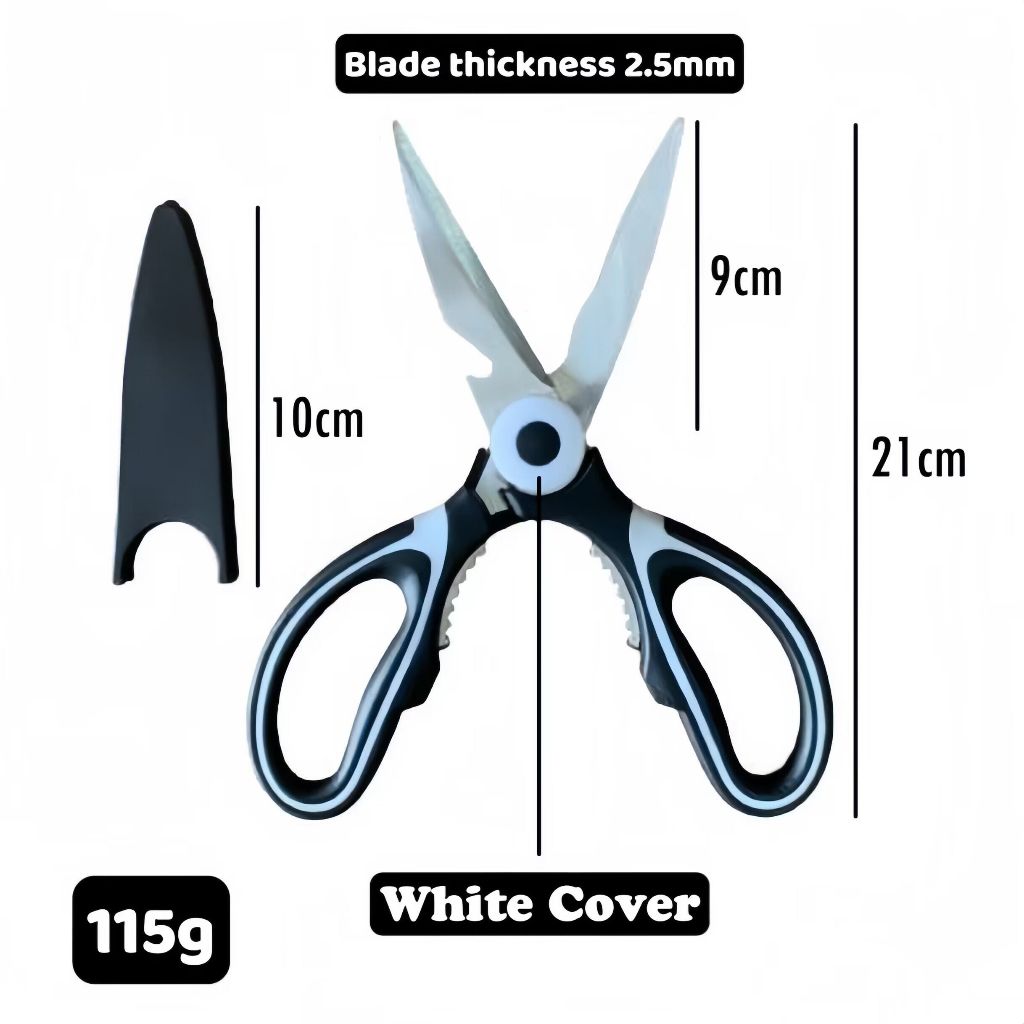 Panda Strong Stainless Steel Scissors Chicken Bone Scissors Gunting ...