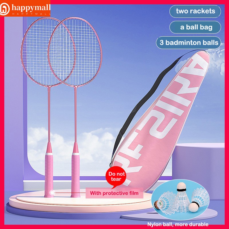 Raket Badminton Set Dengan 3 Bola Badminton & beg Latihan Sukan Luar ...