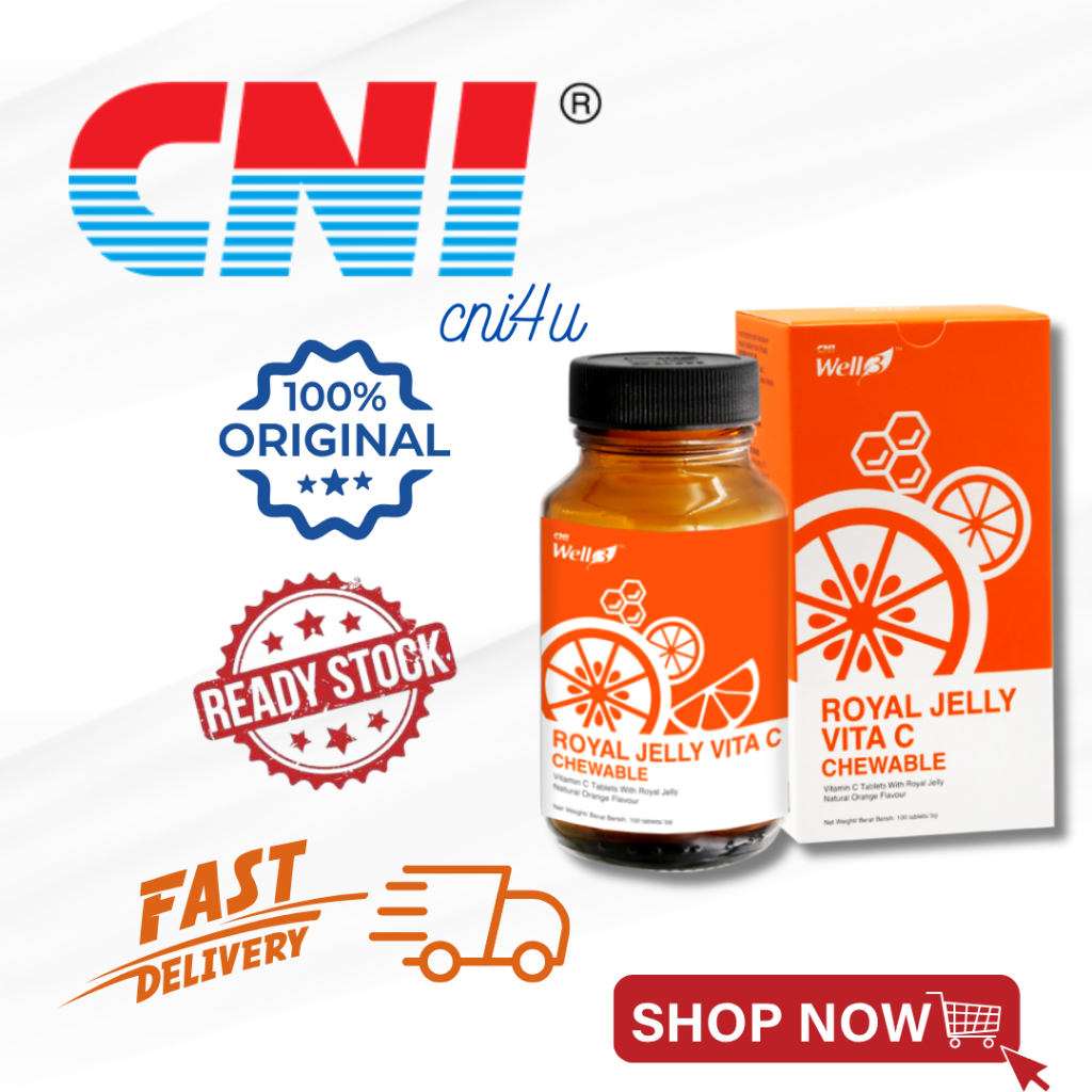 CNI Royal Jelly Vitamin C, Vitamin C, - 100 tablets x 250mg (Royal ... CNI Royal Jelly Vitamin C, Vitamin C, - 100 tablets x 250mg (Royal ...