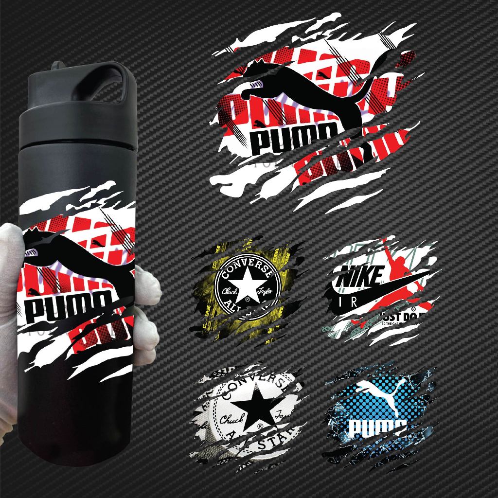 nike puma adidas converse sticker thumbler car sticker / TS16 | Shopee ...