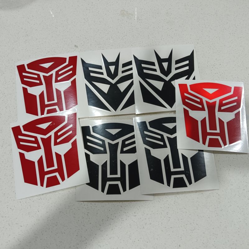 199 - Transformers Car Sticker Autobots Decepticons Cutting Sticker ...