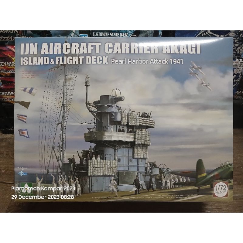 TAKOM MODEL 1/72 IJN AIRCRAFT CARRIER AKAGI Island and Flight Deck Pearl Harbor Attack 1941 ...