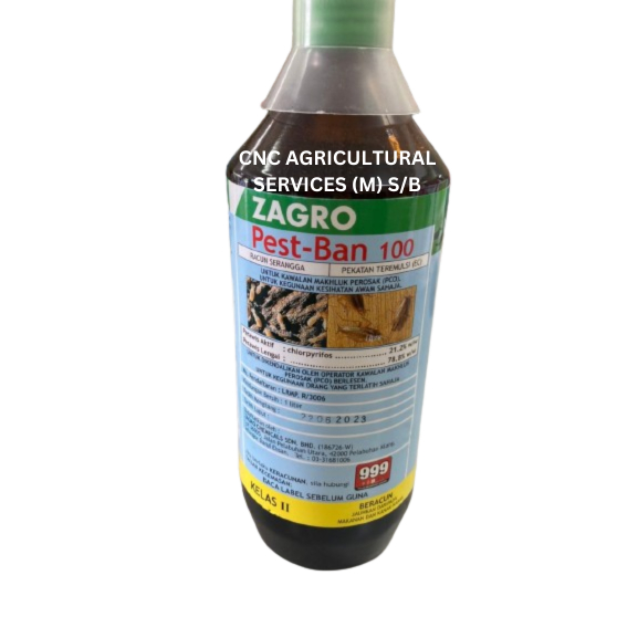 Pest-Ban 100 1L Zagro Chlorpyrifos 21.2% Racun Anai Anai Semut Serangga ...
