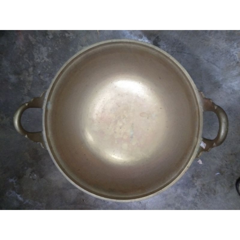 Kuali Tembaga periuk tembaga belanga Tembaga 17 inci tebal | Shopee ...