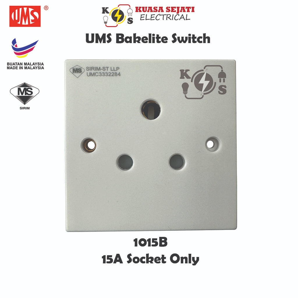 UMS 2913A Switch Socket 13A & 15A And 20A Water Heater Switch / 1G 1W / 2G 1W / 3G 1W / 4G 1W ...