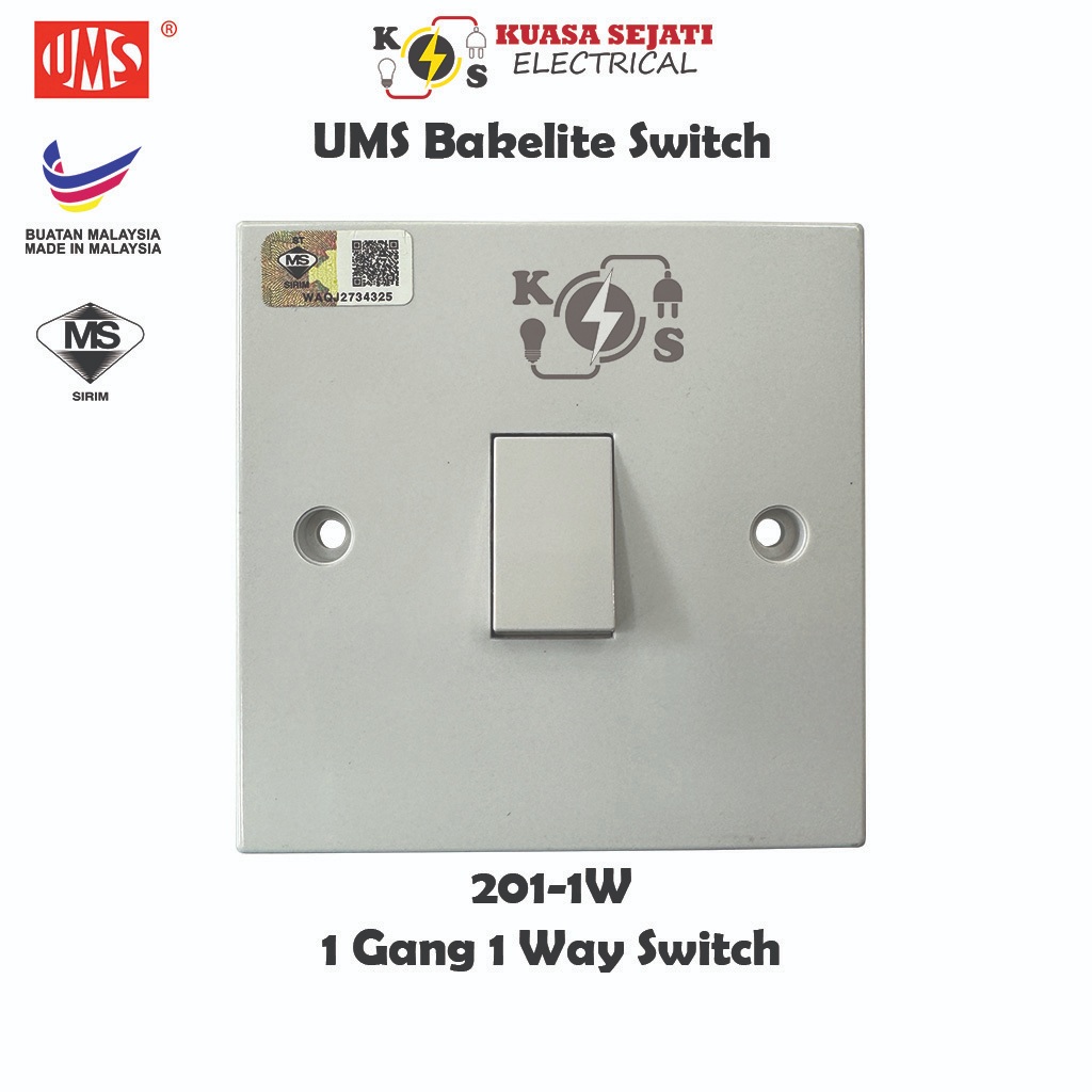 UMS 2913A Switch Socket 13A & 15A And 20A Water Heater Switch / 1G 1W ...