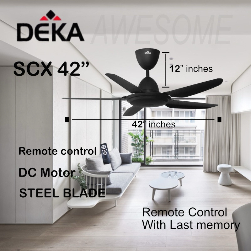 Deka Kronos F5DC Pro 56” / 46” K6 56" 42" / K5 Steel Blade Remote ...
