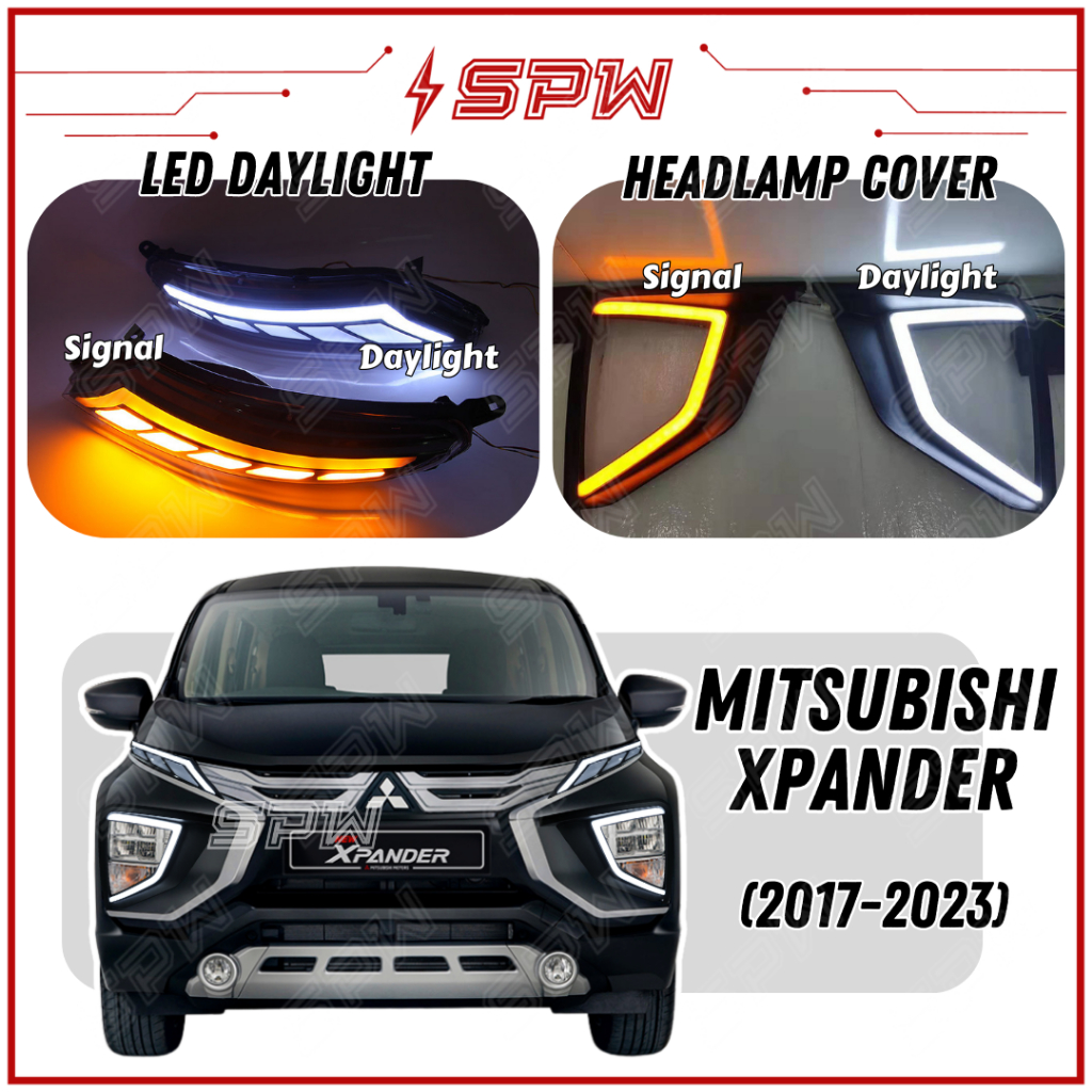 Mitsubishi Xpander (2020-2023) LED Daytime DRL Headlamp Cover Light Bar ...