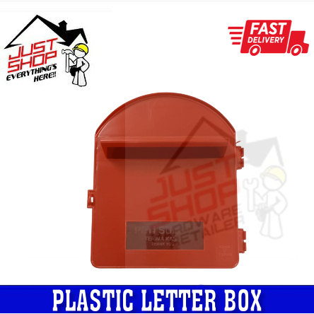Plastic Letter Box/Red Post Letter Box/Mailbox/Peti Surat Plastik ...