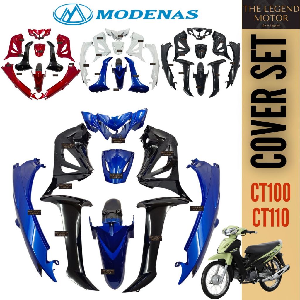 MODENAS CT100 CT110 CT 100 CT 110 Coverset Body Cover Set Caver Kaver ...