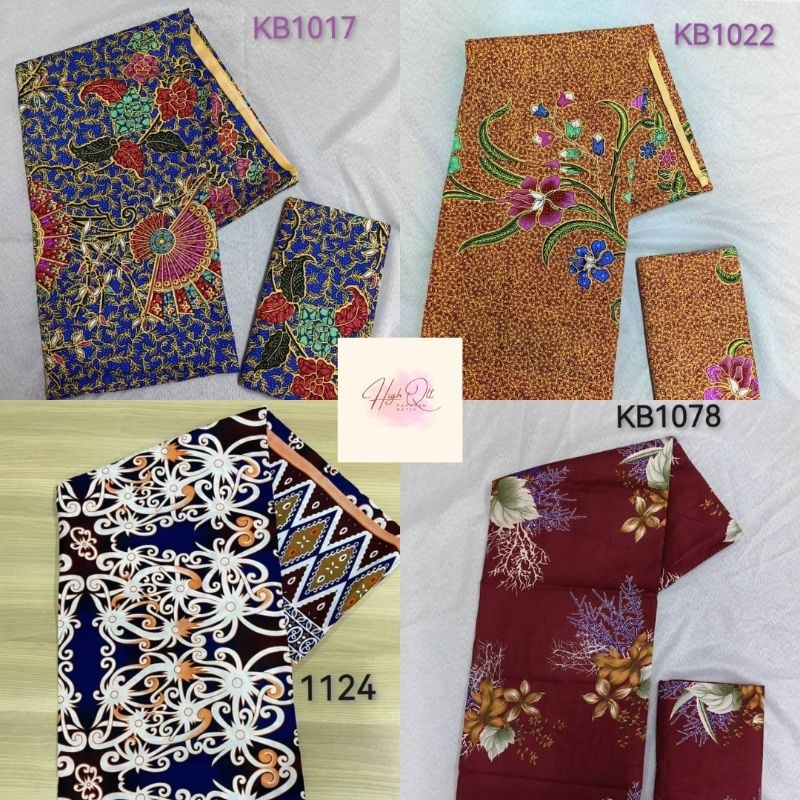 HighQ Kain Batik Bermutu Sarung Batik Corak Baru KB1017/KB1022/KB1078 ...