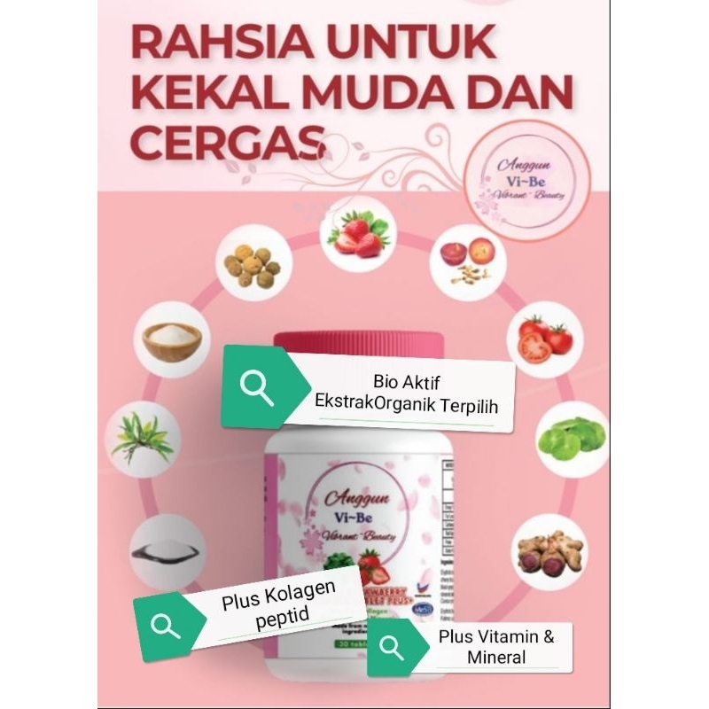 Organic Extract AnggunVibe Women Chewable Tablet Plus Collagen ...