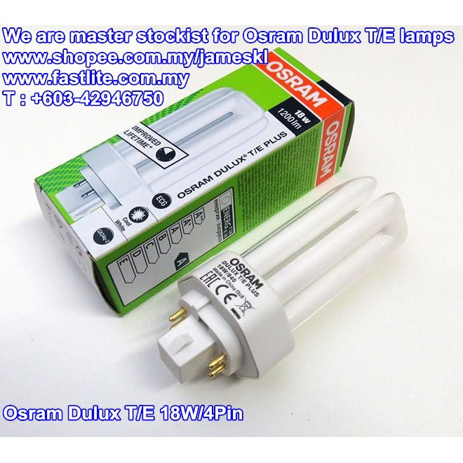 Osram Dulux T/E Plus 18W/827/840 Lampu Jimat Tenaga | Shopee Malaysia