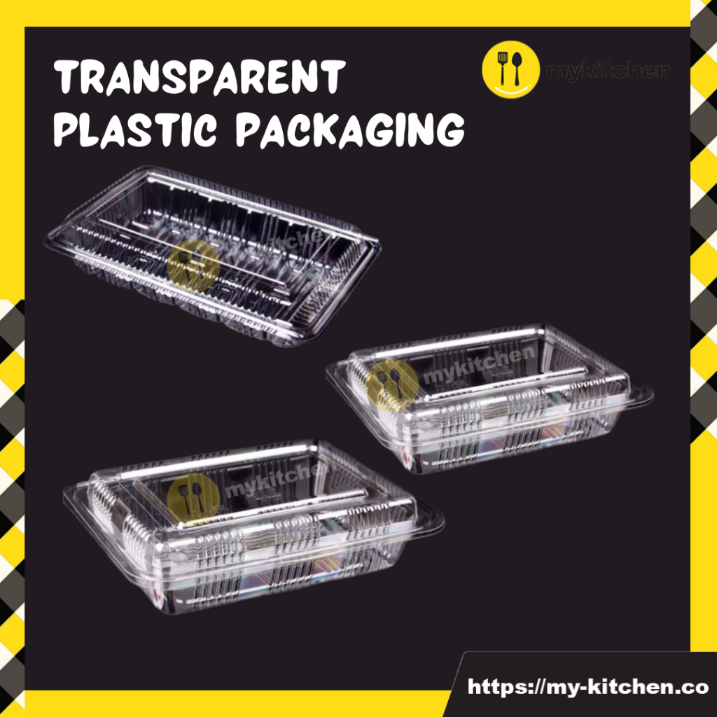 [MY KITCHEN] Transparent Plastic Packaging Bakery Disposable Clear Food ...